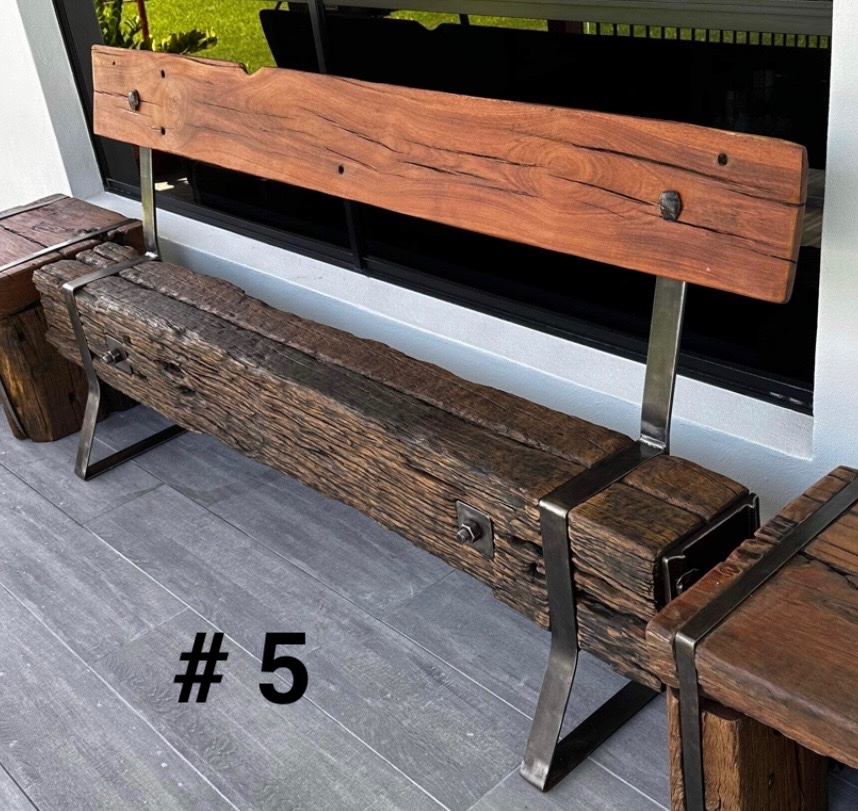 Railway Sleeper Bench